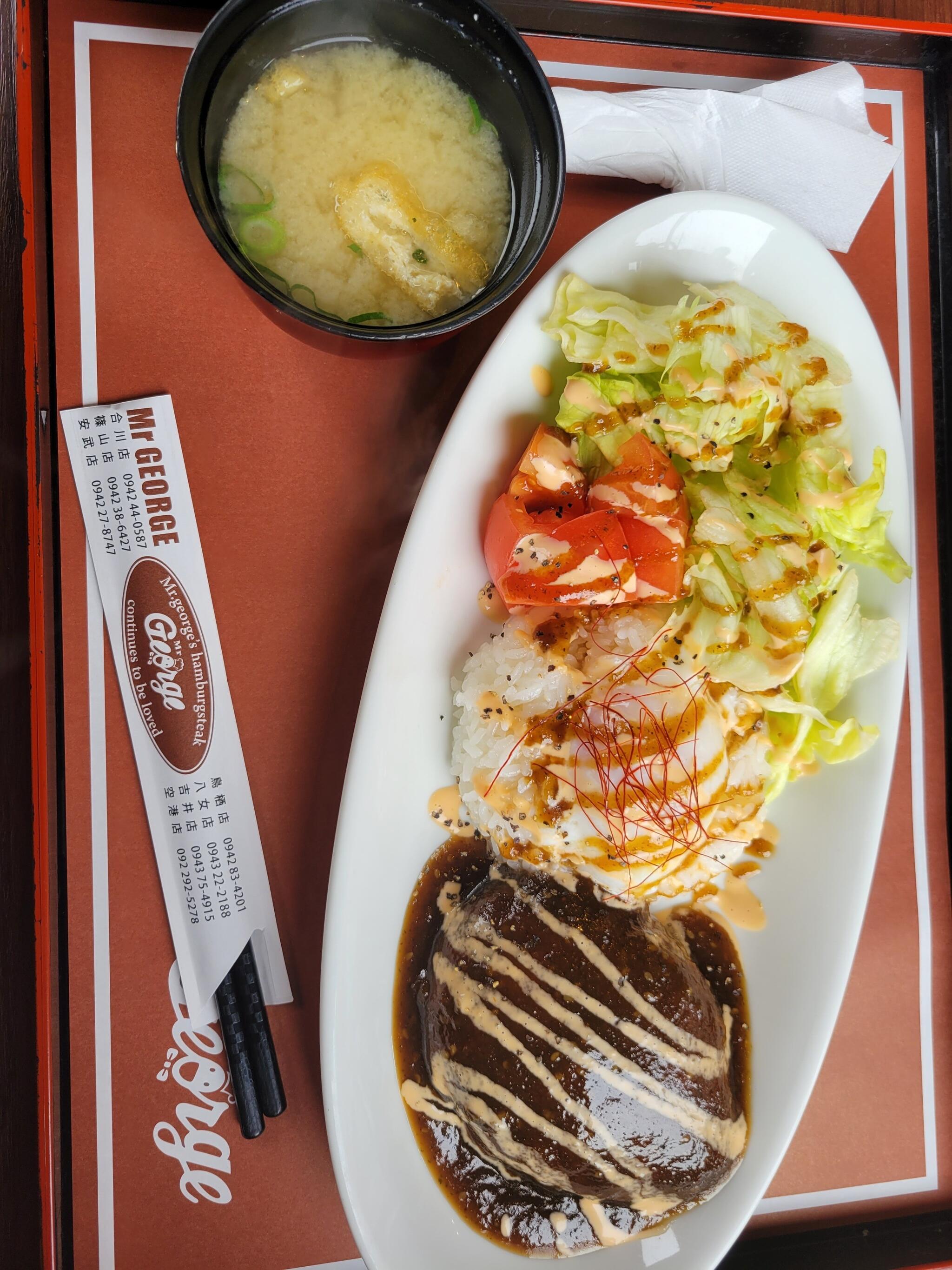 メニュー : Mr George 八女インター店 - 八女市鵜池/ハンバーグ店 | Yahoo!マップ